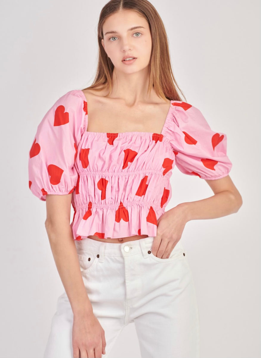 heart shape shirring top – nellamoon candles