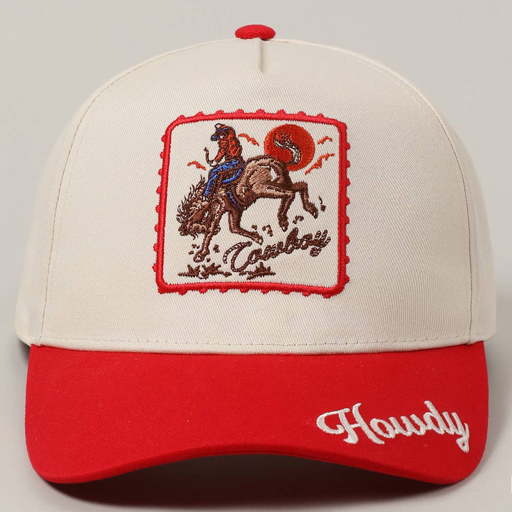 red cowboy horse hat – nellamoon candles