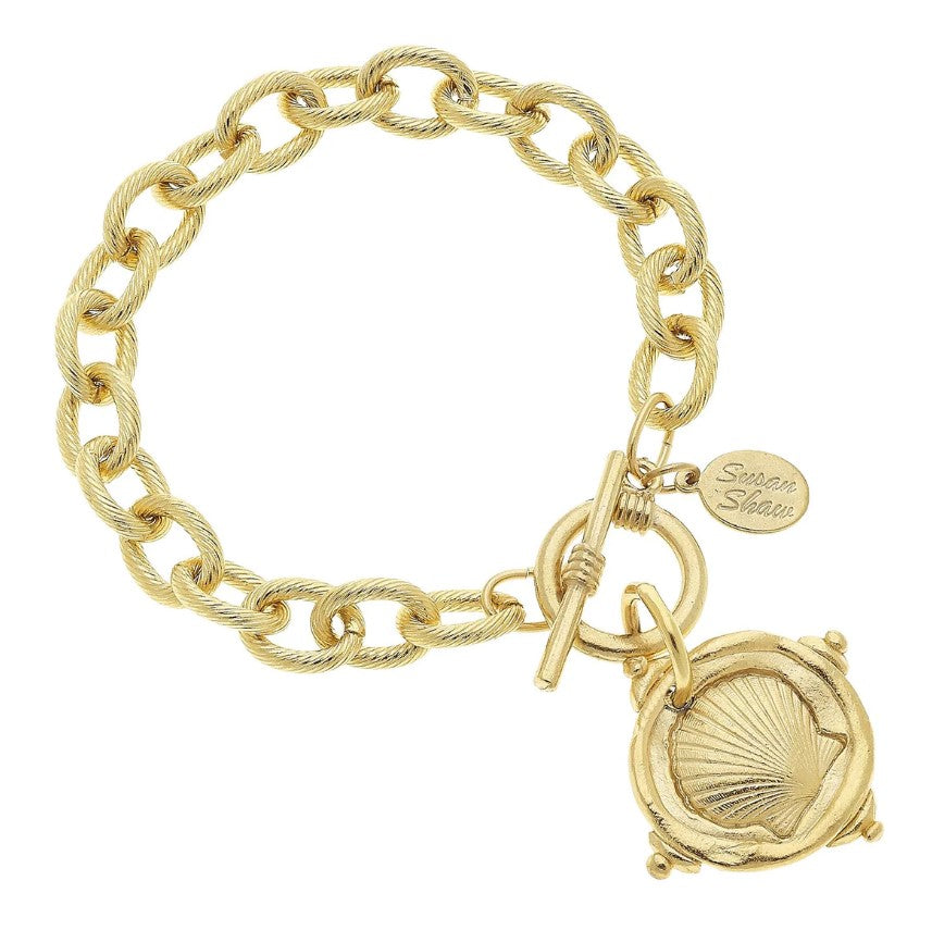 gold sea shell bracelet – nellamoon candles